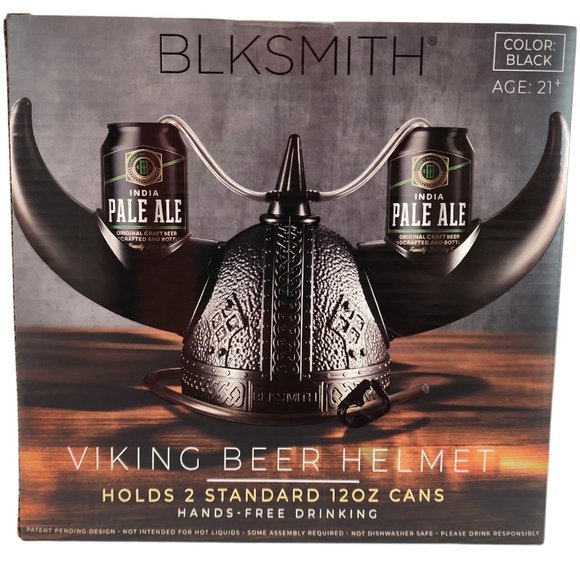BLKSMITH | Dining | Blksmith Viking Beer Drinking Helmet Holds Two ...